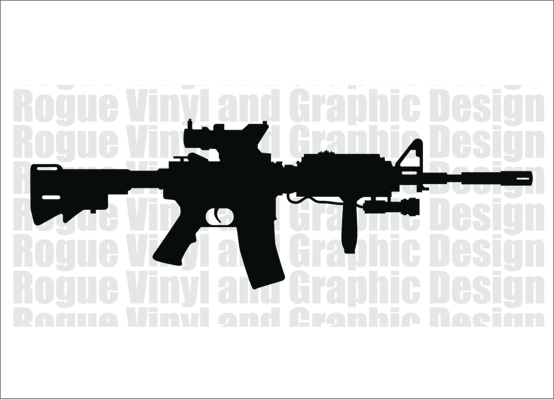 AR-15 Decal / Sticker Very Detailed AR15 M-16 M16 2nd | Etsy