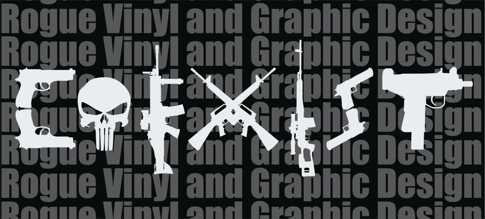 Coexist Vinyl Decal / Sticker, Guns, Punisher Super High Quality - Etsy