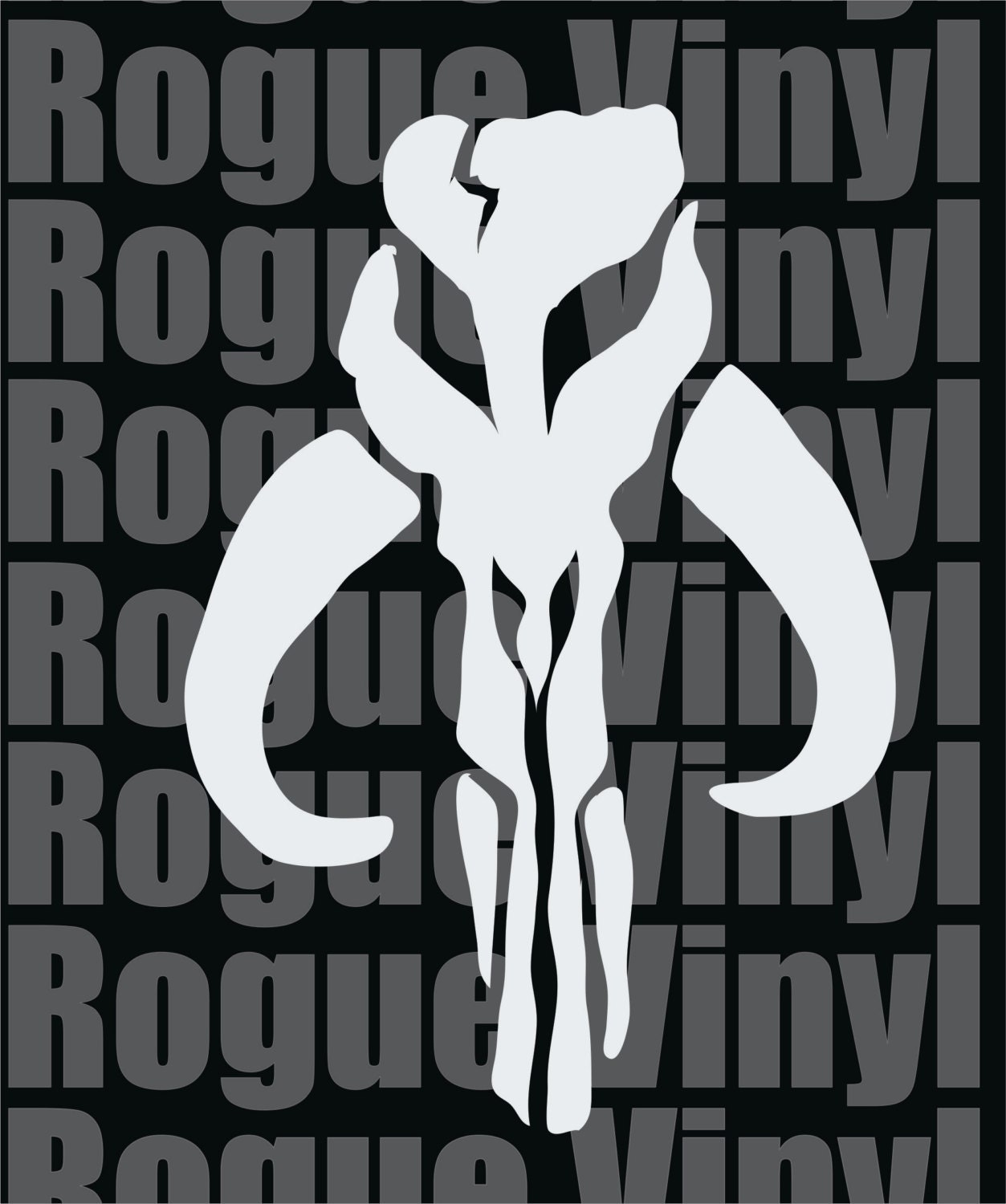 Mandalorian Bantha Skull Decal / Sticker Boba Fett Star | Etsy