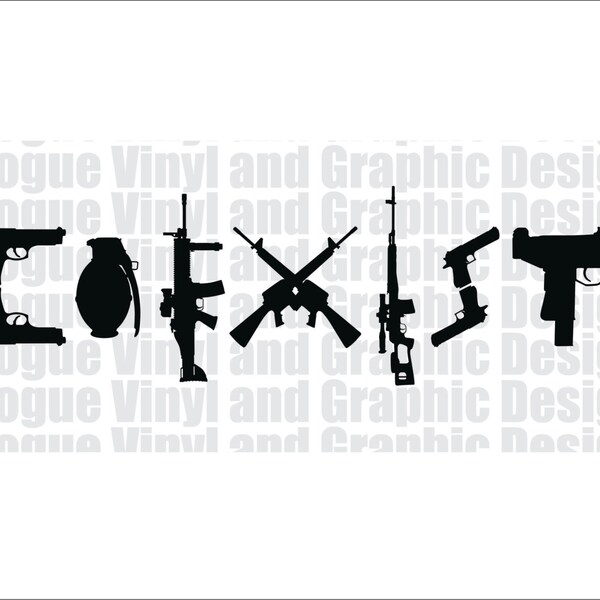 Coexist Sticker - Etsy