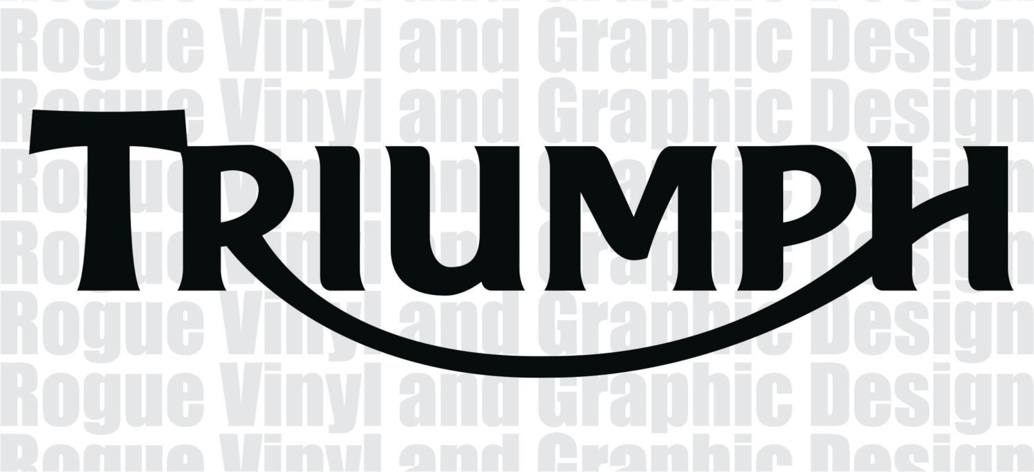 Triumph Logo Decal / Sticker High Quality - Etsy