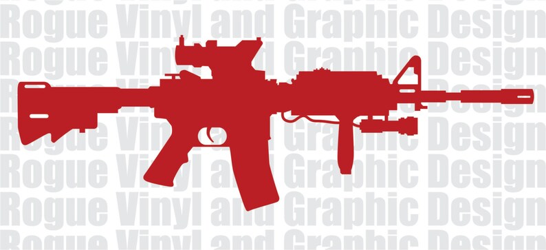 AR-15 Decal / Sticker Very Detailed AR15 M-16 M16 2nd - Etsy