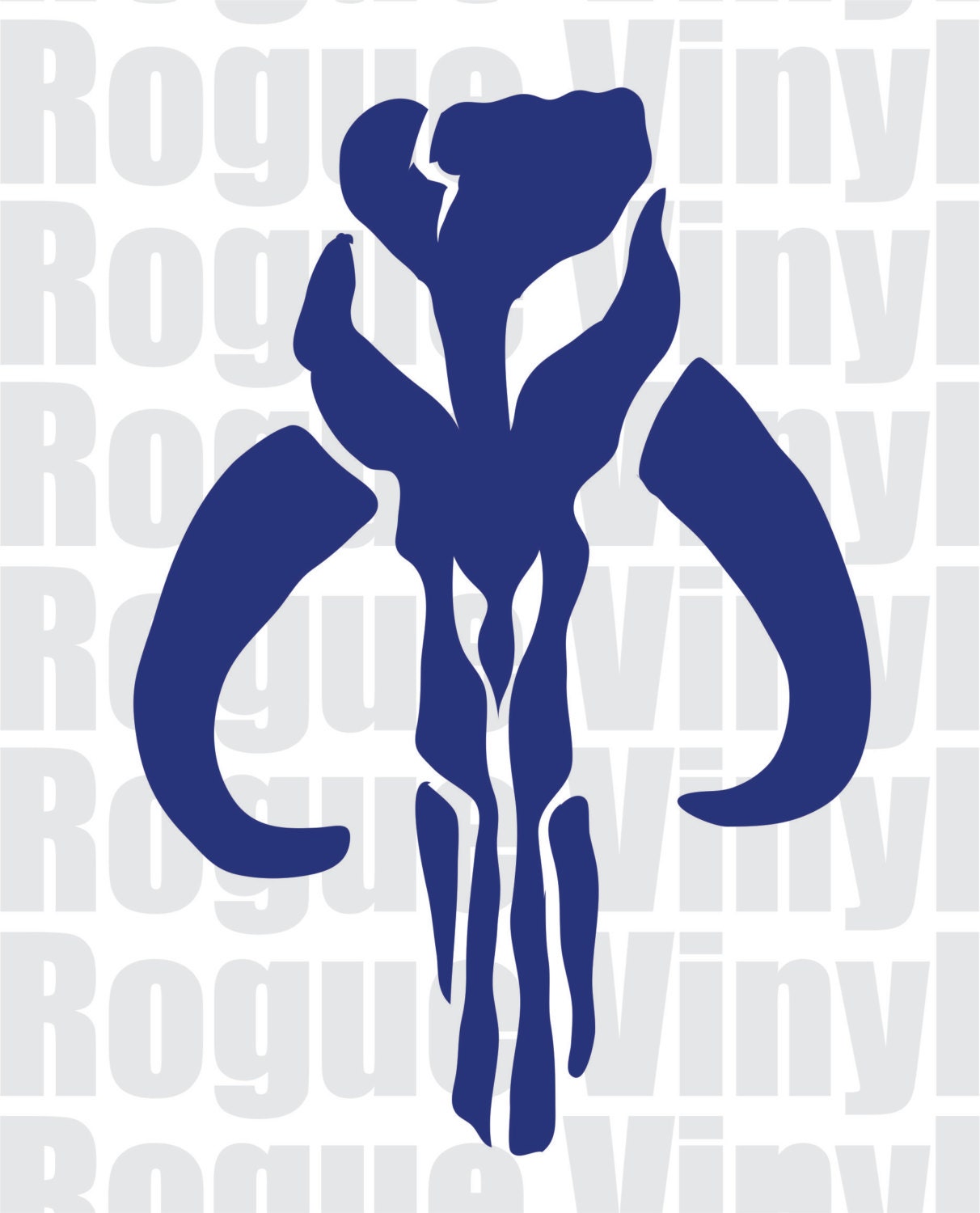 Mandalorian Bantha Skull Decal / Sticker Boba Fett Star | Etsy