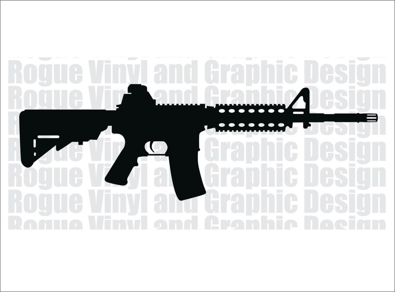 AR-15 Decal / Sticker Very Detailed AR15 M-16 M16 2nd - Etsy