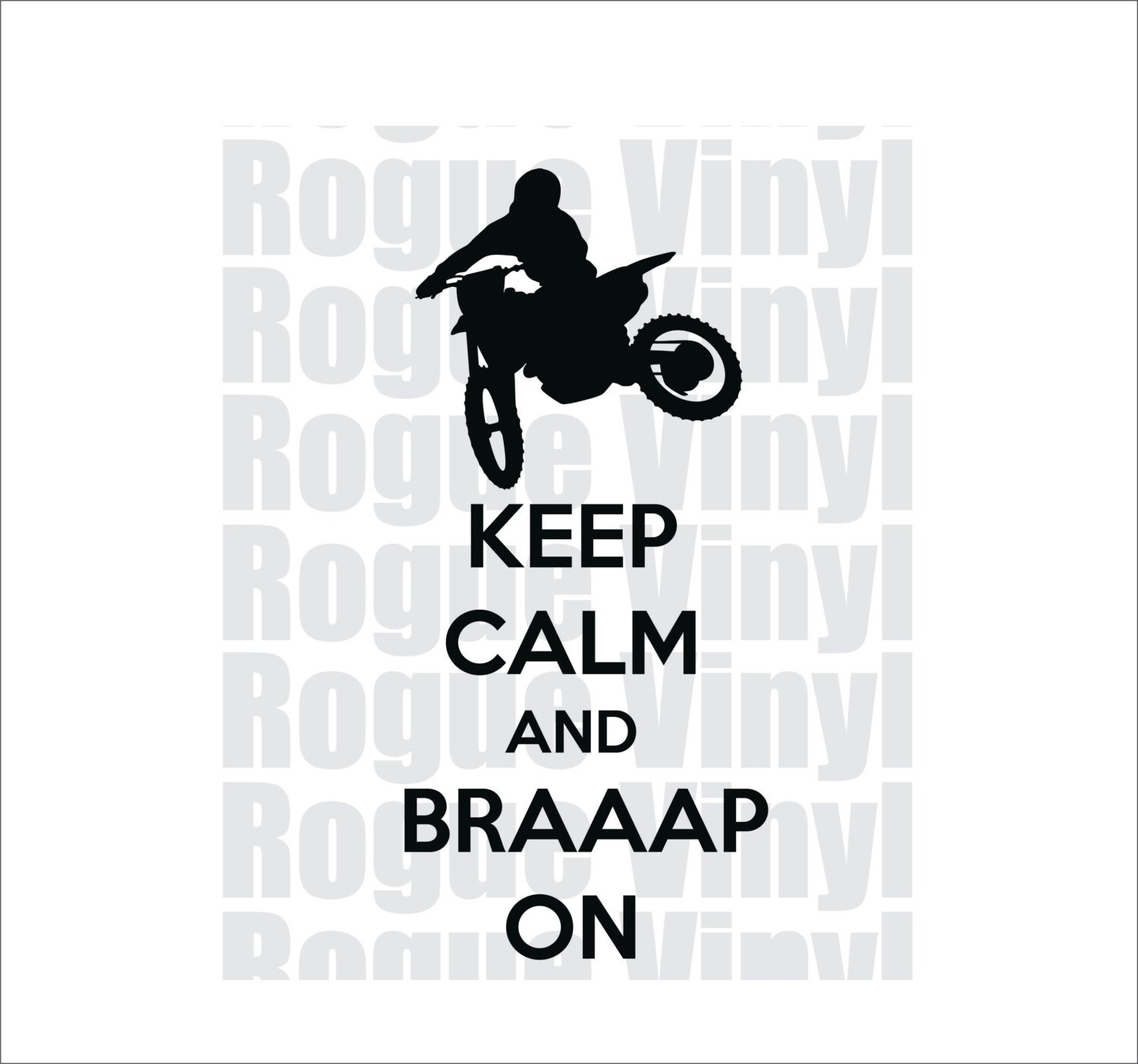 Keep Calm and Braaap On Decal / Sticker | Etsy