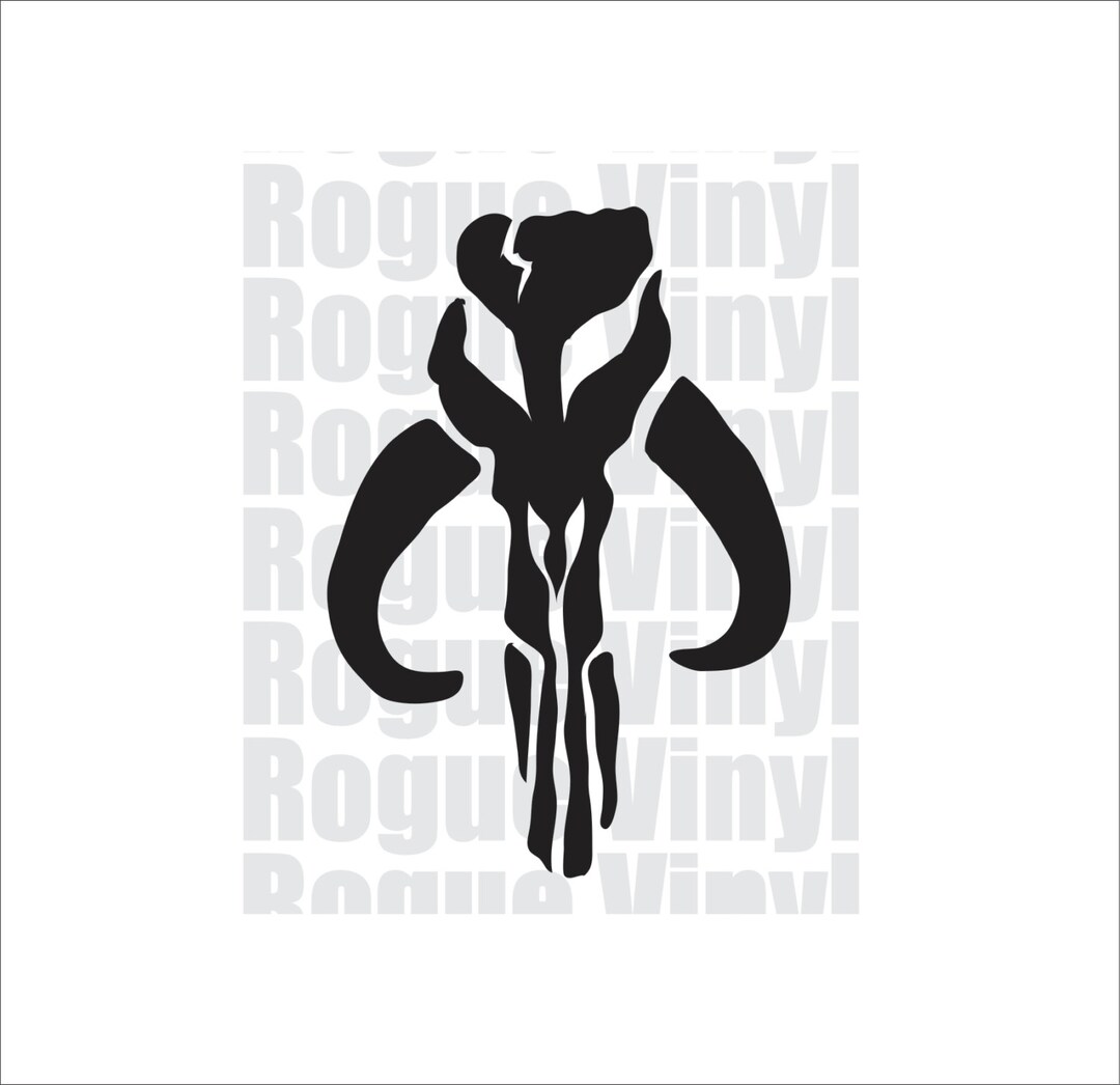 Mandalorian Bantha Skull Decal / Sticker Boba Fett Star - Etsy