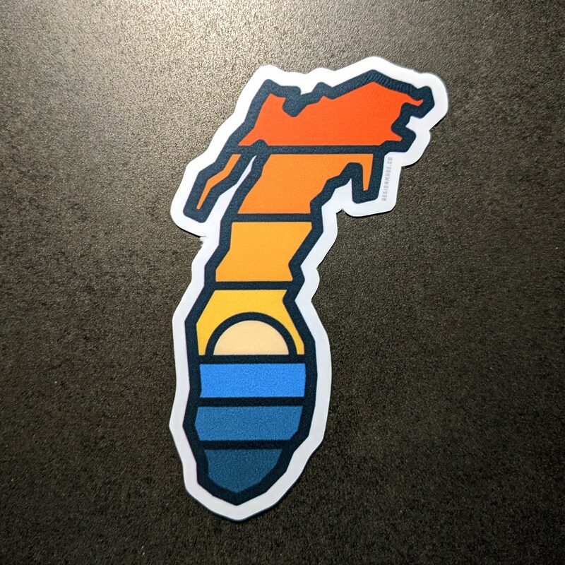 Michigan Sticker - Etsy