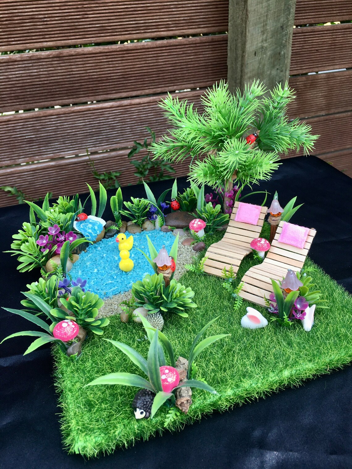 Fairy garden Diorama. Handmade miniature decorative item | Etsy