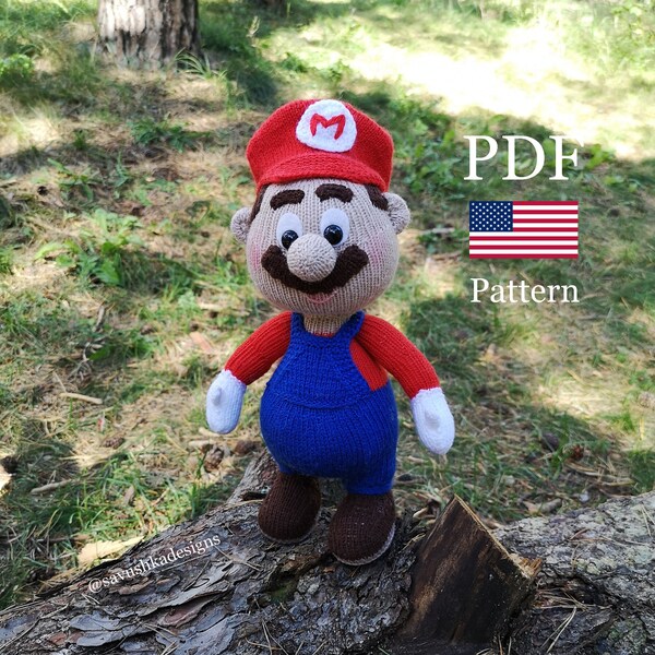 Super Mario Knitting Patterns - Etsy UK