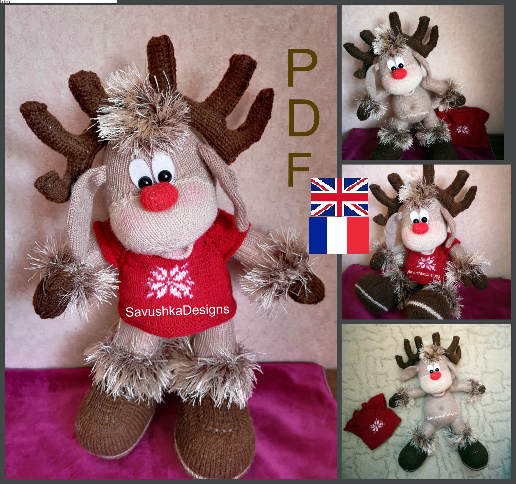 Crochet Rudolf Patterns - Etsy UK