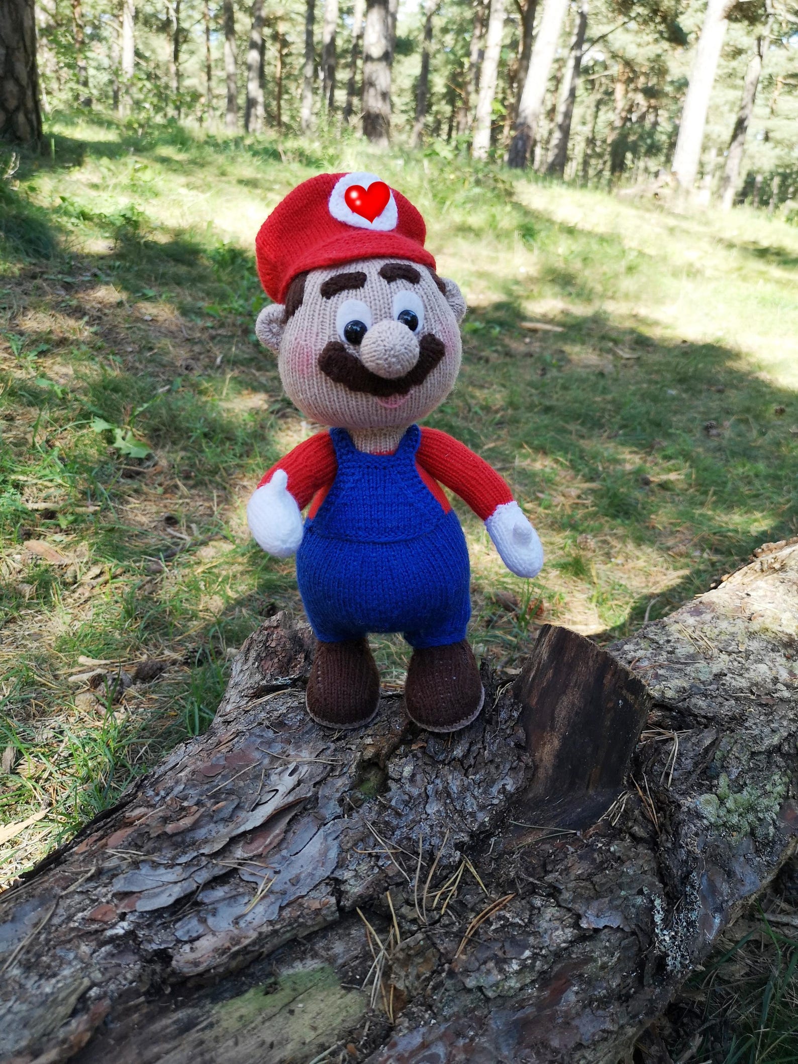 Super Plumber Man Bro Toy Knitting Pattern Knit Flat Amigurumi Brother ...