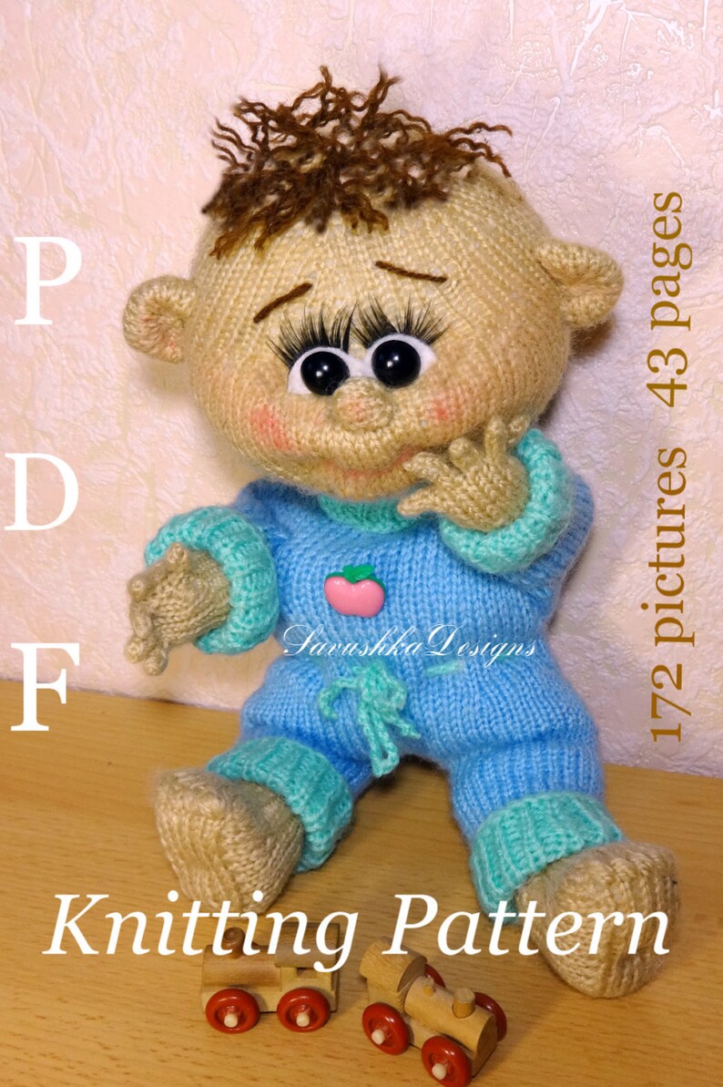 Baby Dennis Toy knitting pattern knit Doll amigurumi pattern | Etsy