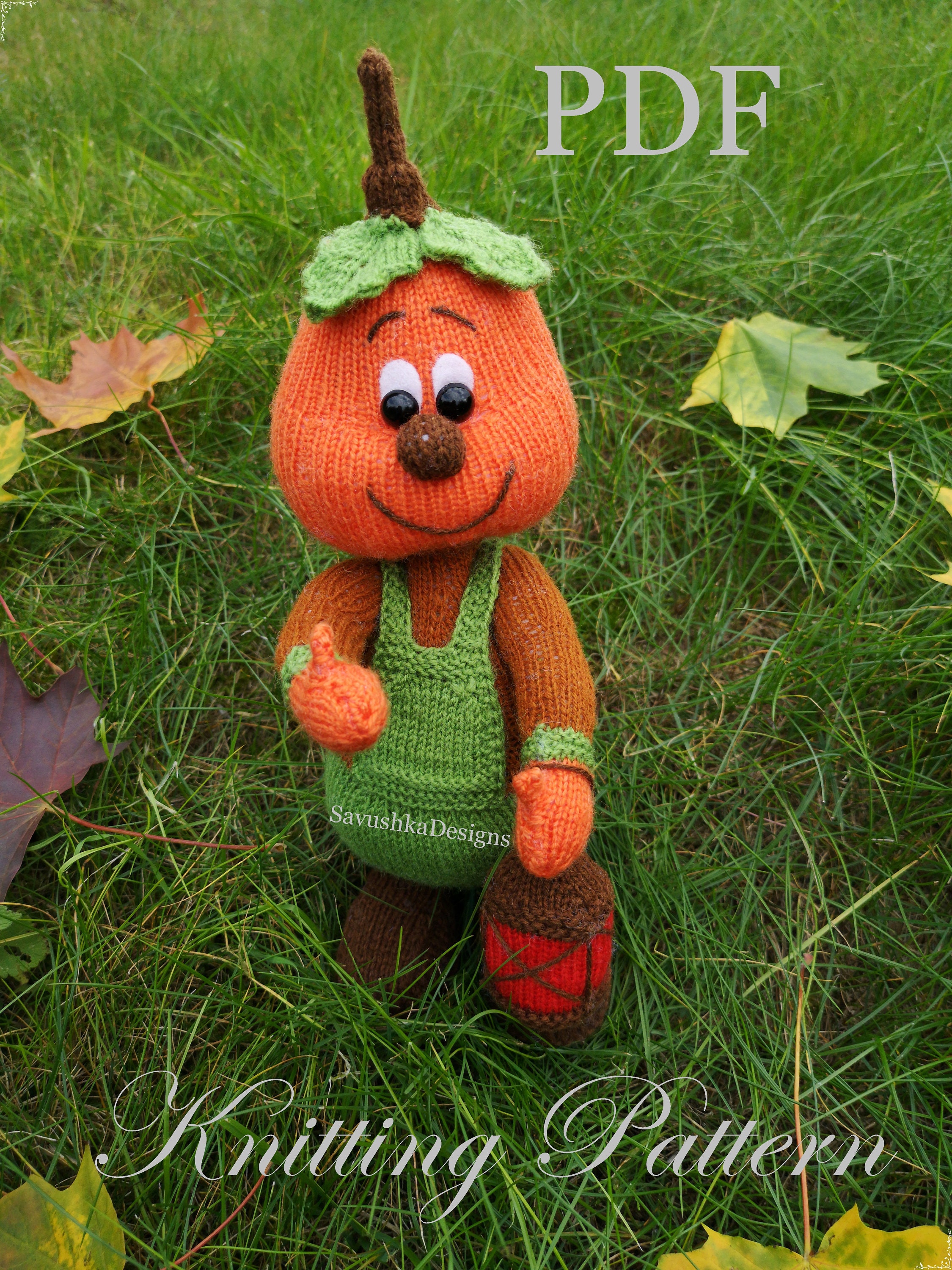 Pumpkin Doll Pattern Mr. Pumpkin With a Lantern Halloween - Etsy UK