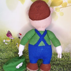 Doll Pattern Super Plumber Man Bro, Toy Knitting Pattern, Amigurumi ...