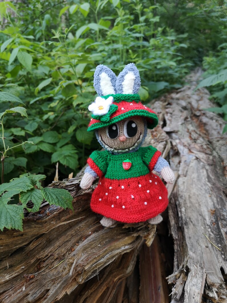 Amigurumi Smiling Bunny Knitting Pattern - Handmade Monster Bunny Plush ...