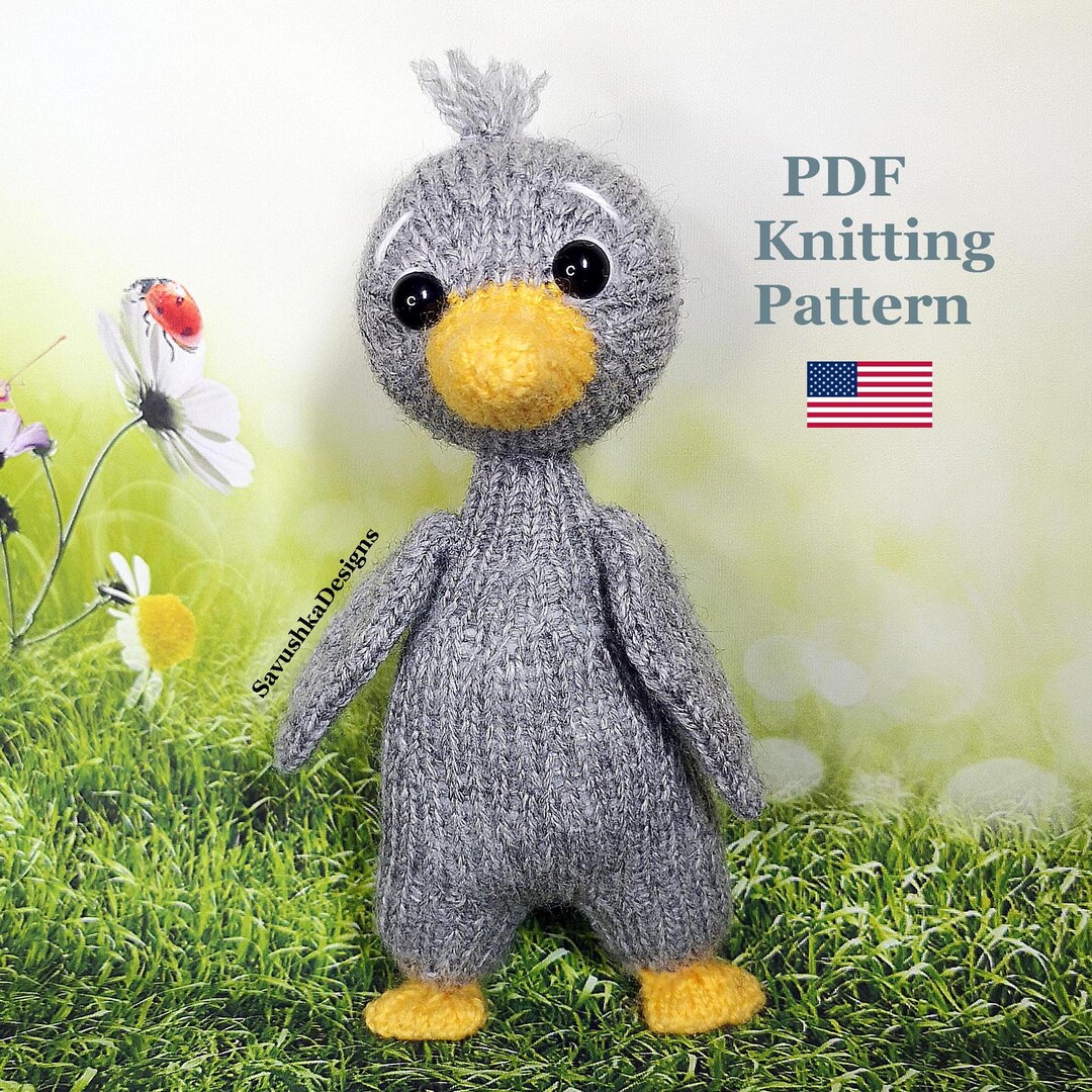 Goose Knitting Pattern PDF, Cute Gosling Amigurumi Tutorial, Spring ...