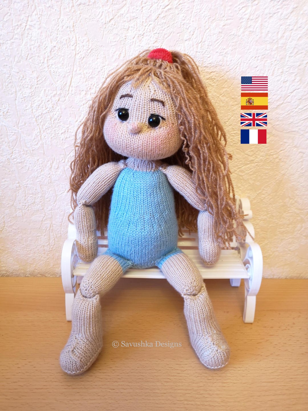 Knitting Body Doll Pattern Amigurumi PDF in English, French. Spanish ...