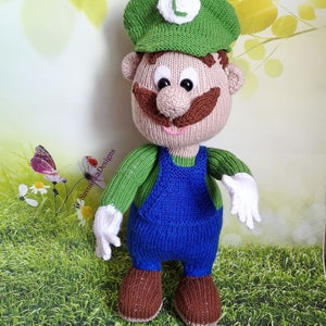 Doll Pattern Super Plumber Man Bro, Toy Knitting Pattern, Amigurumi ...