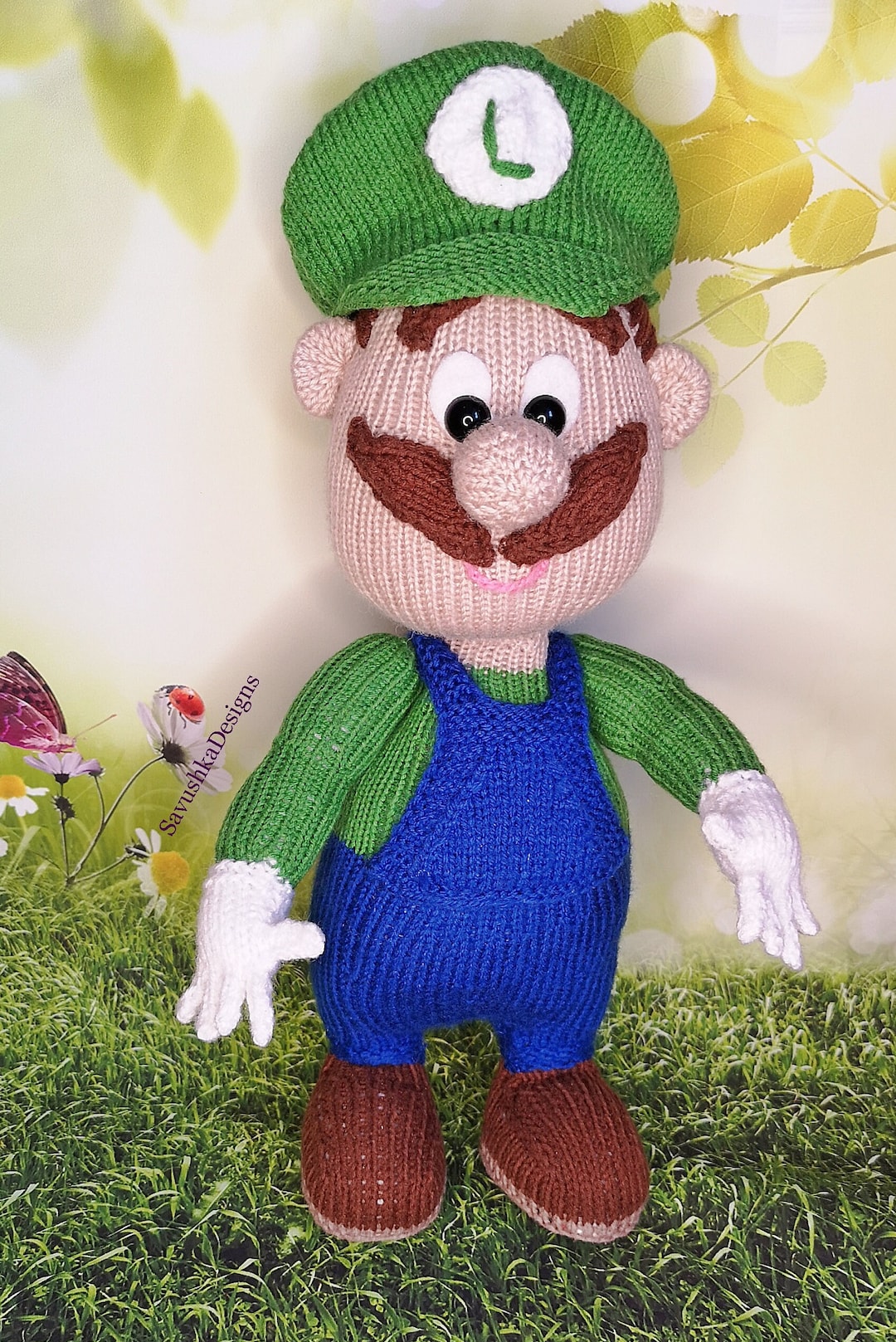 Doll Pattern Super Plumber Man Bro, Toy Knitting Pattern, Amigurumi ...