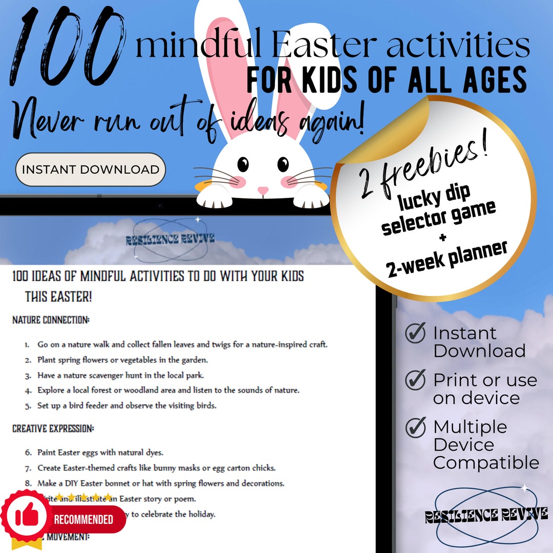 100 MINDFUL Things to Do in Easter, Mindful Activites for Kids, Easter ...