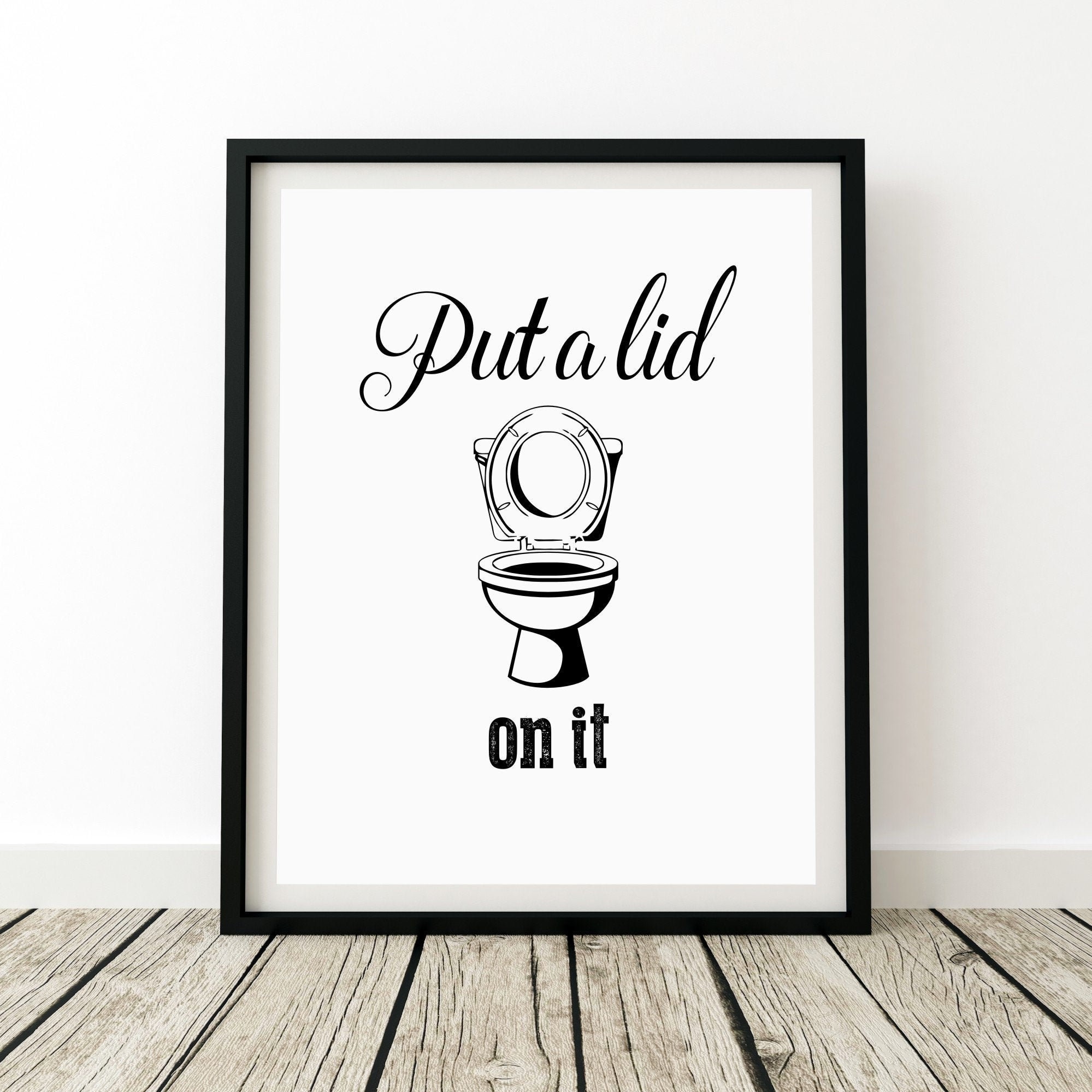 Funny Bathroom Sign Bathroom Humor Art Bathroom Decor Etsy