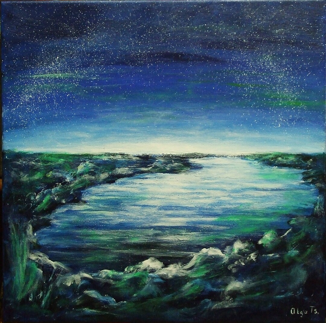 Galaxy Sky Abstract Painting Sky Wall Painting Adstract - Etsy Israel