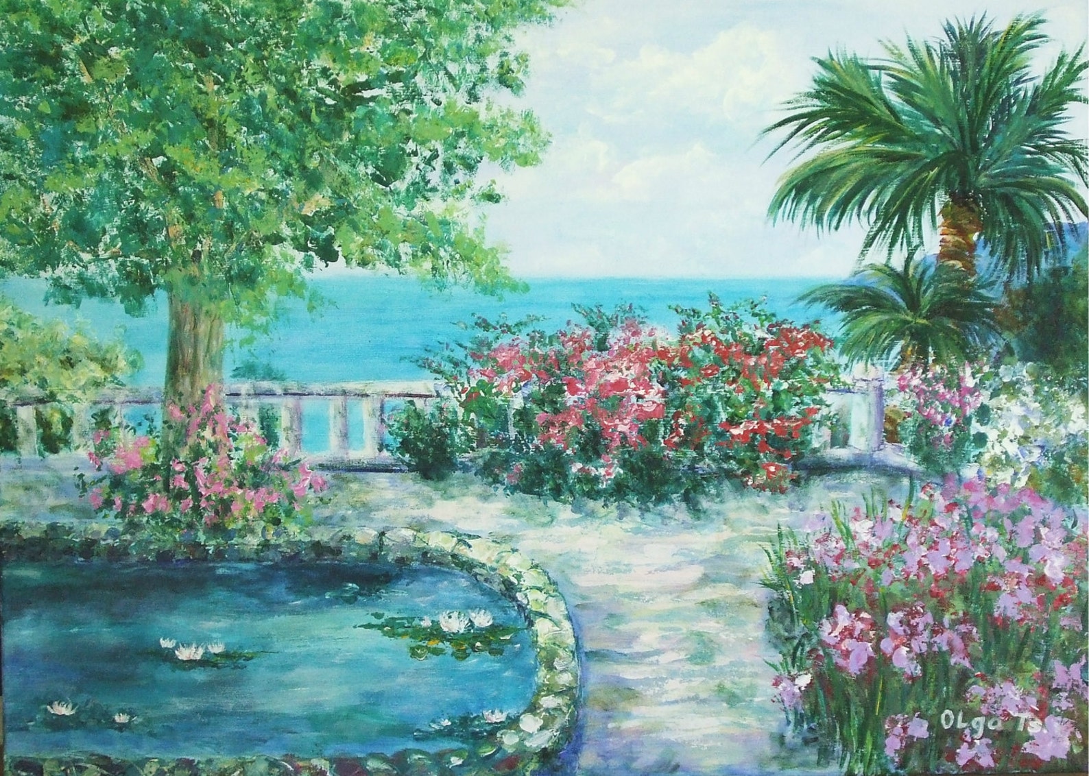 Ocean Art Original Landscape Painting Wall Hanging Decor - Etsy