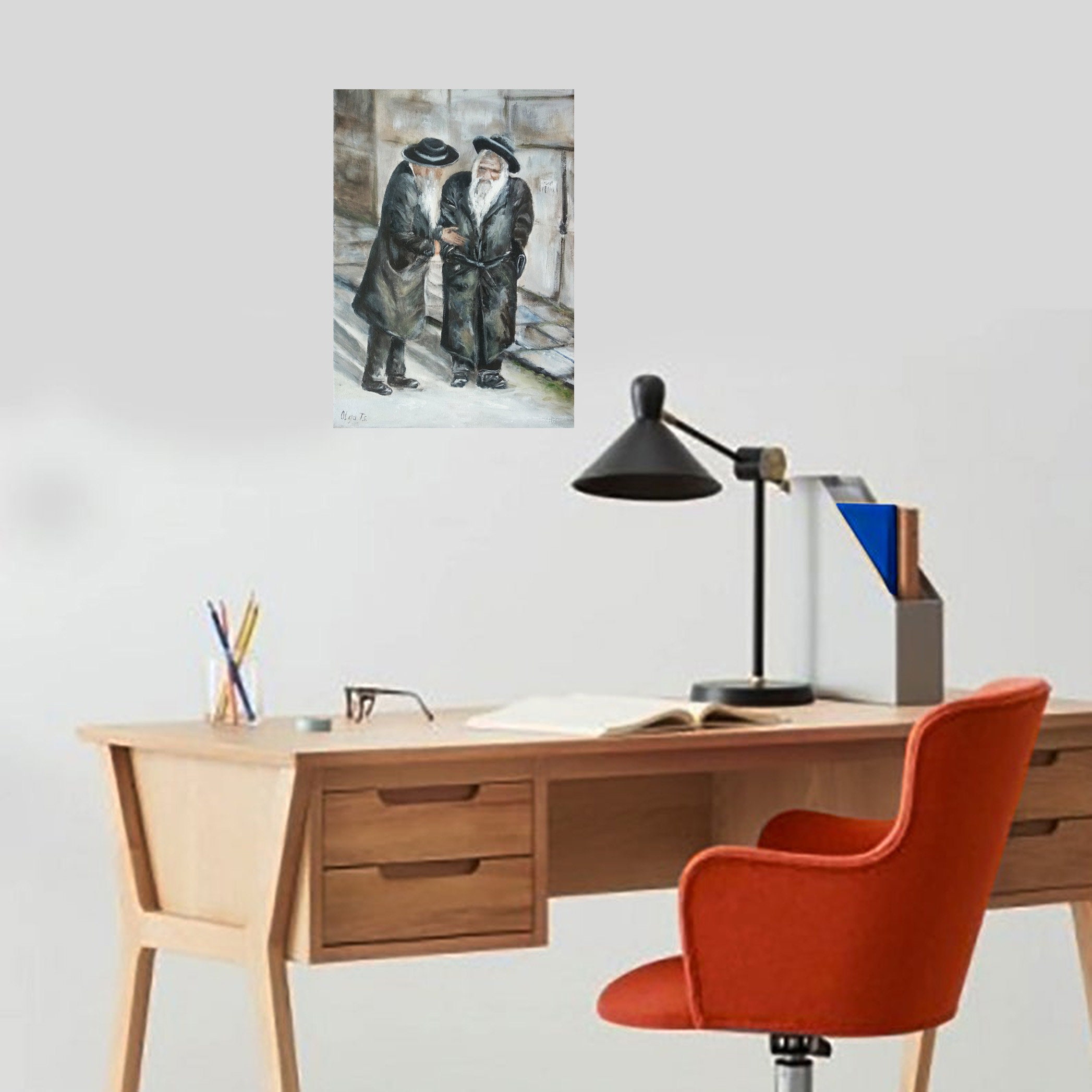 Jewish Art Shabbat Painting Original From Israel Yerushalayim New Home ...