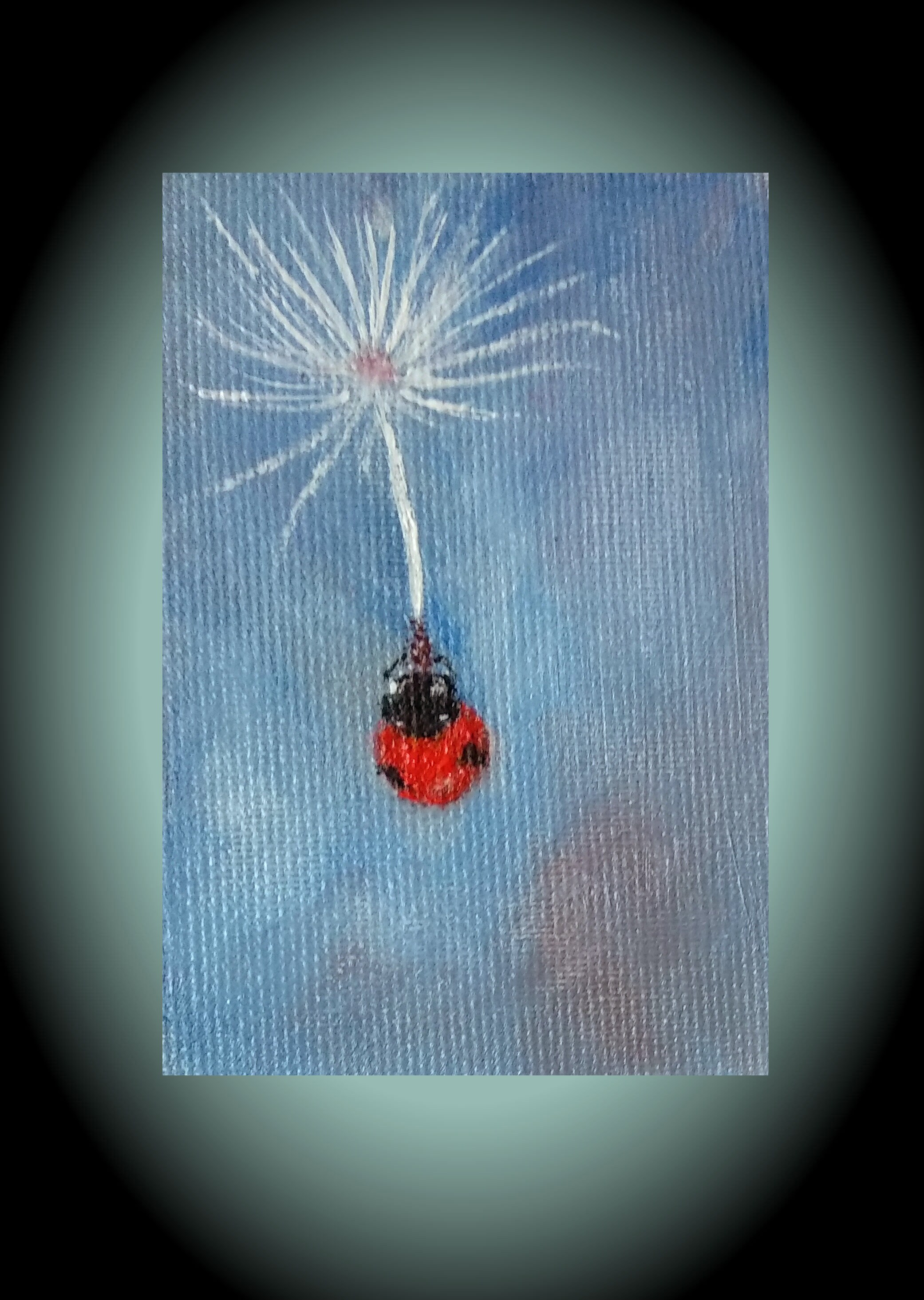Ladybug Painting ACEO Art Insect Original Art Gift for Lovers Ladybug ...