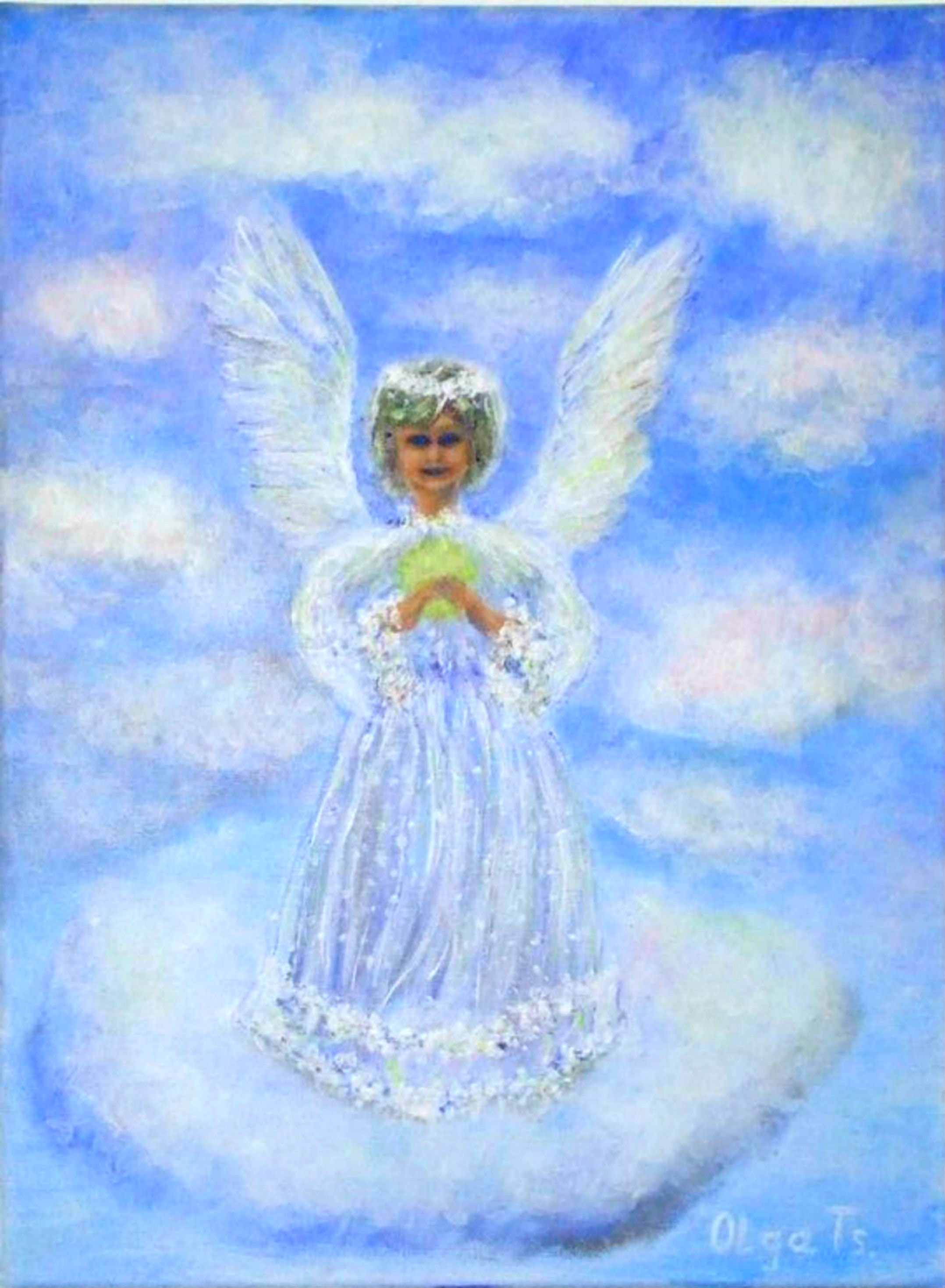 Angel Art Unique Painting Cute Gift Ideas Christmas Gift Family Happy ...