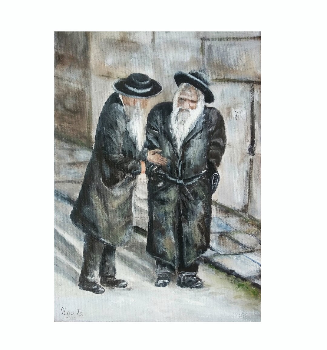Jewish Art Shabbat Painting Original From Israel Yerushalayim New Home ...