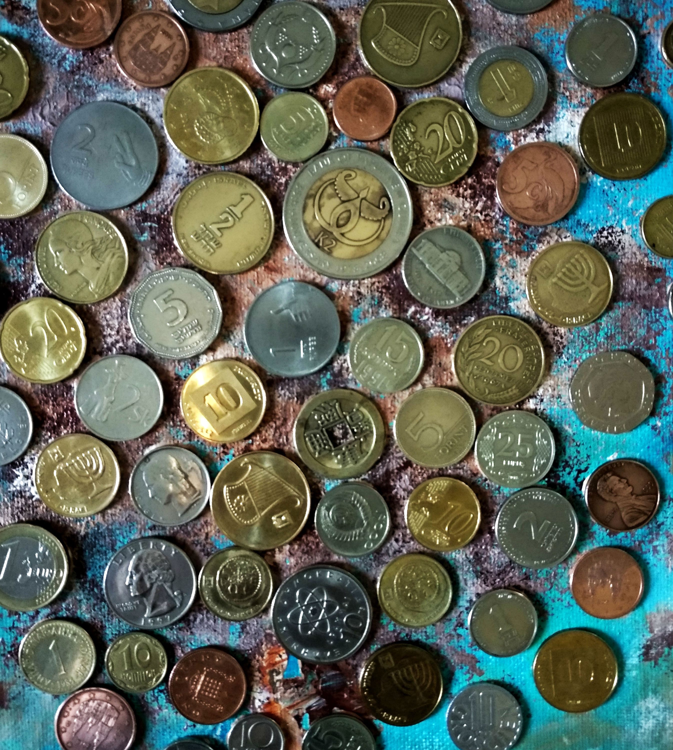 Original Artwork Money Tree Modern Art Canvas Wall Art Money Gift for ...