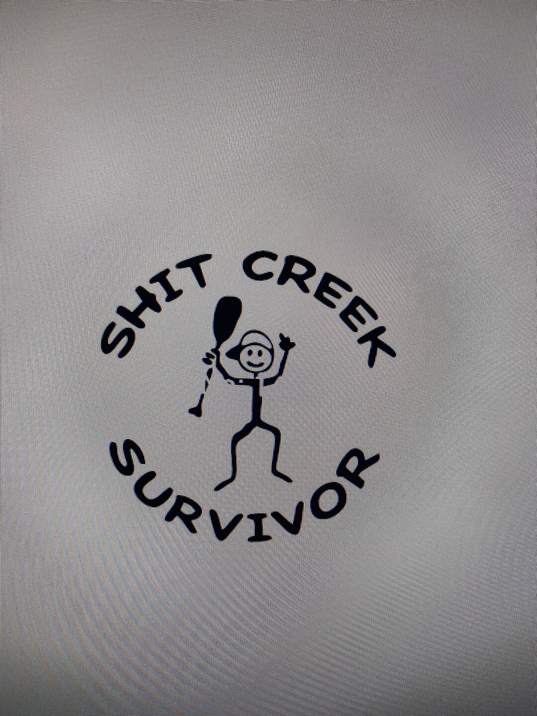 Shit Creek Survivor Decal / Car and Truck Decals - Etsy