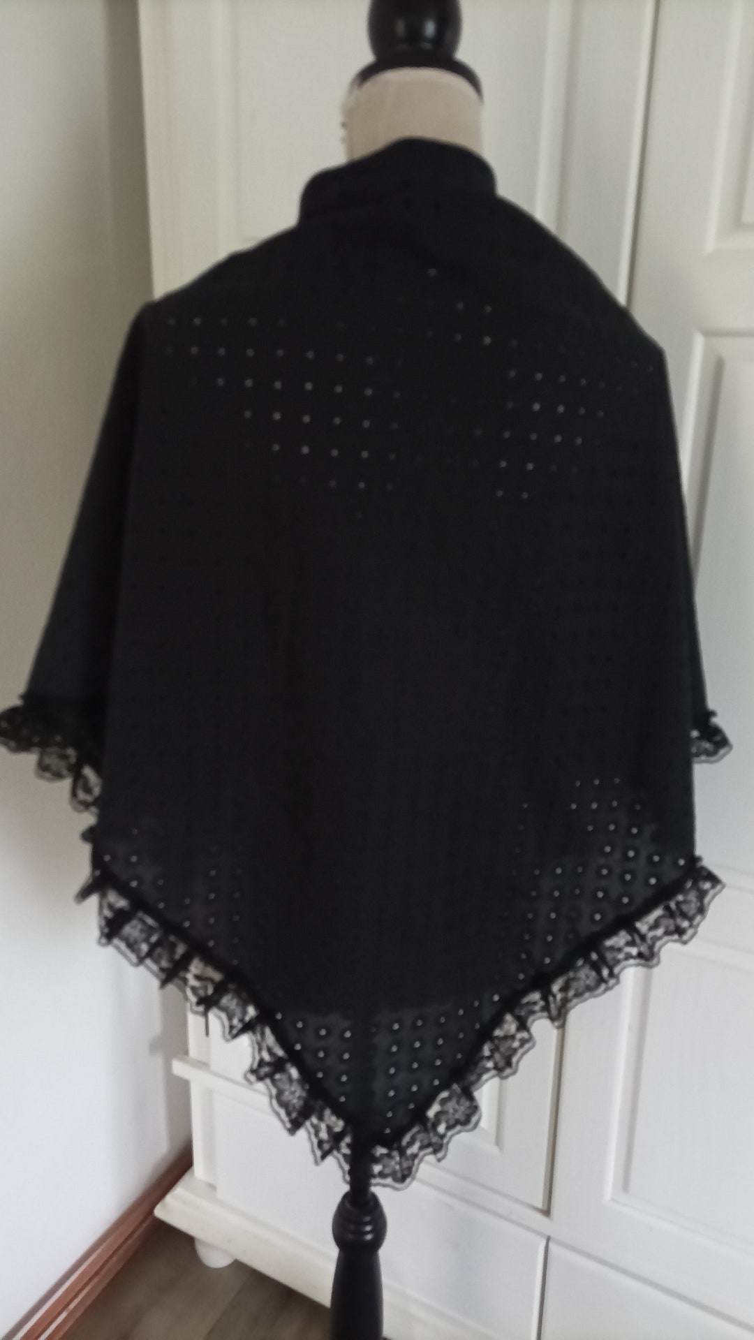 Fichu, Shawl, Scarf, Civil War Fichu, Victorian Fichu, Gothic Scarf - Etsy