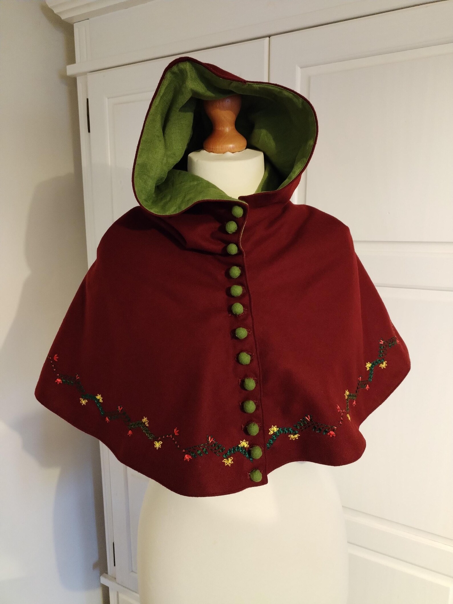 Medieval Costume, Woolen Cape, Elf Costum, Cosplay, Medieval Hood ...