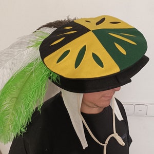 Renaissance Hat, Landsknecht Hat, Men Hat, Slashed Hat, Costume ...