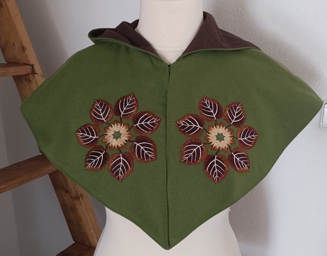 Fantasy Costume, Woolen Cape, Elf Costum, Cosplay, Embroidered Cape - Etsy