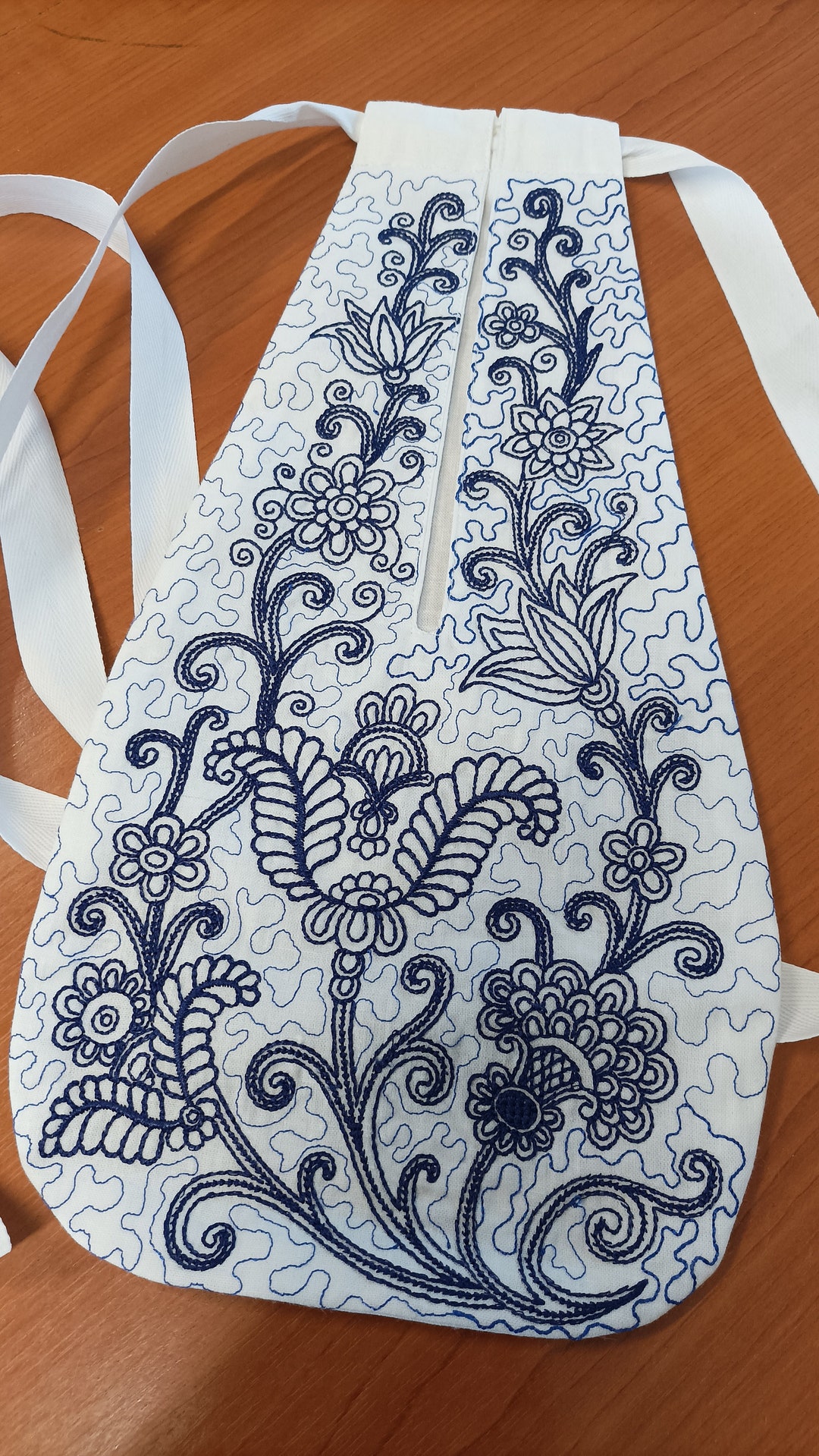 Rococo Pocket, Embroidered Pocket, Size 19*34 Centimeters, Cotton ...