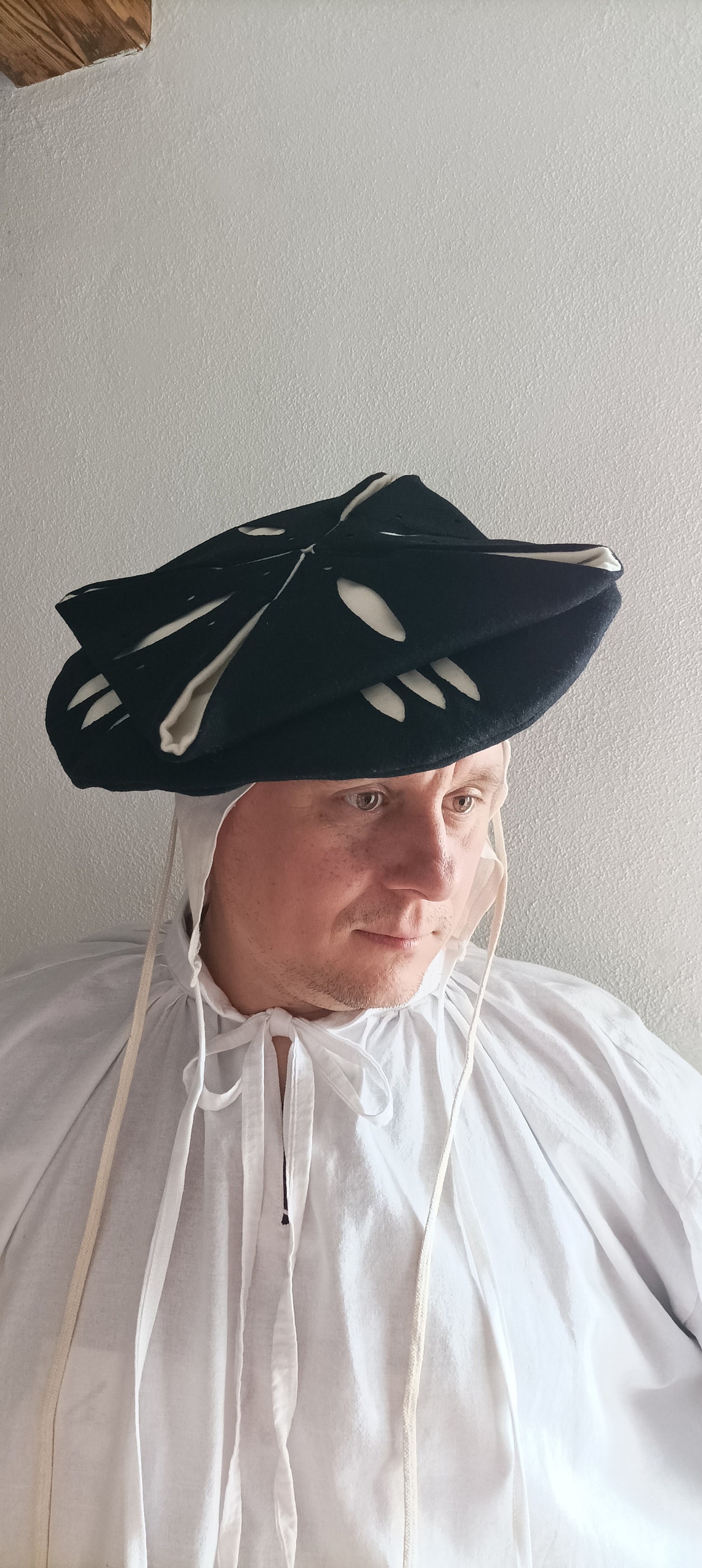 Renaissance Hat, Landsknecht Hat, Men Hat, Slashed Hat, Costume ...