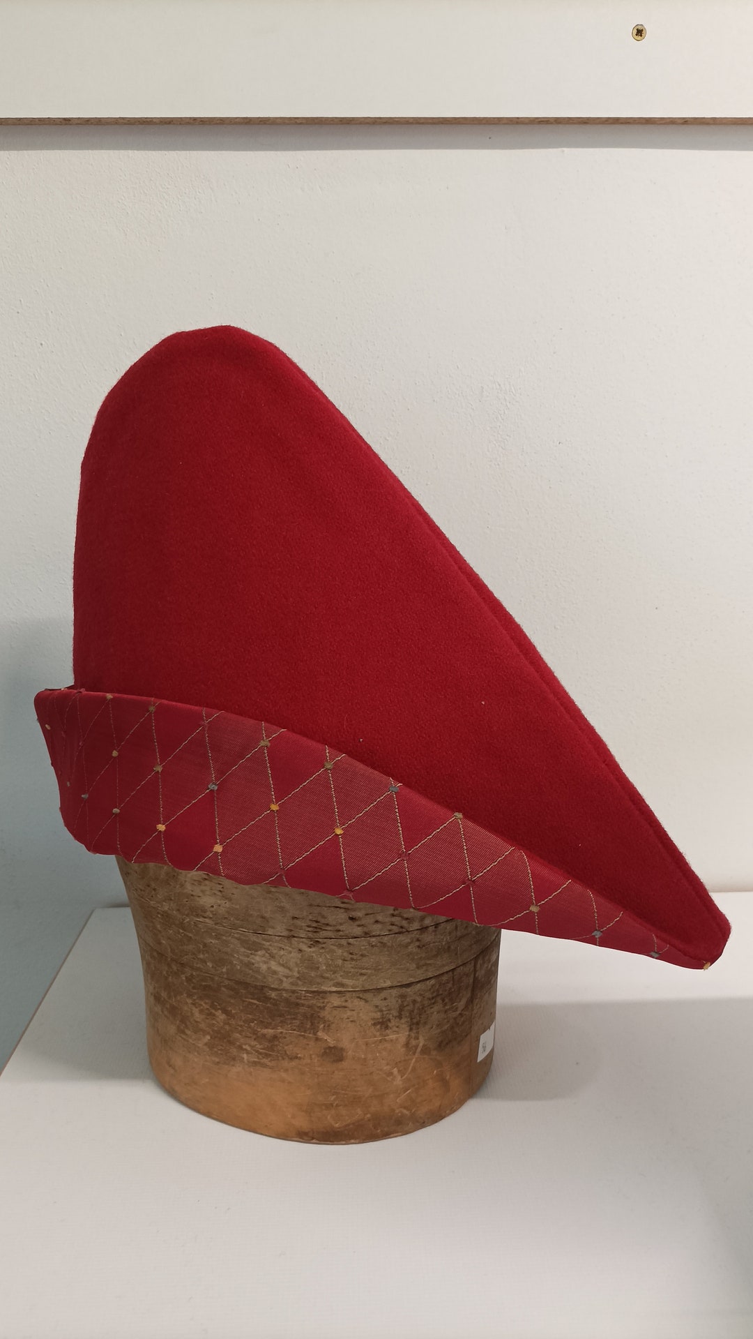 Medieval Hat, Historical Hat, Woolen Medieval Hat, Brocade Hat ...