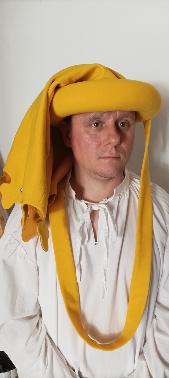 Medieval Headdress Chaperone Men Historical Costum - Etsy