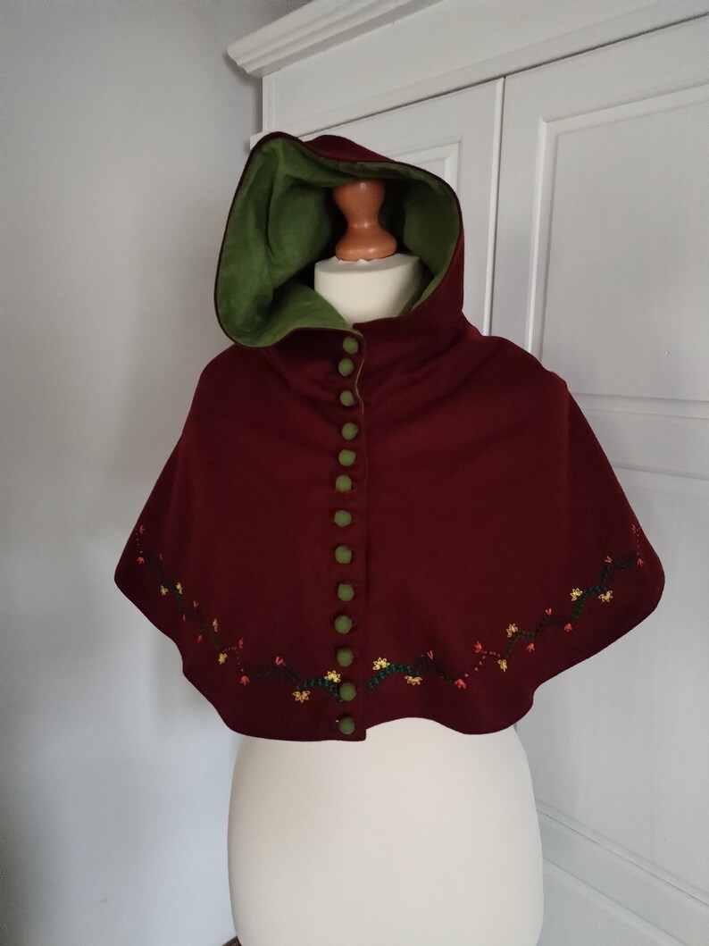 Medieval Costume, Woolen Cape, Elf Costum, Cosplay, Medieval Hood ...