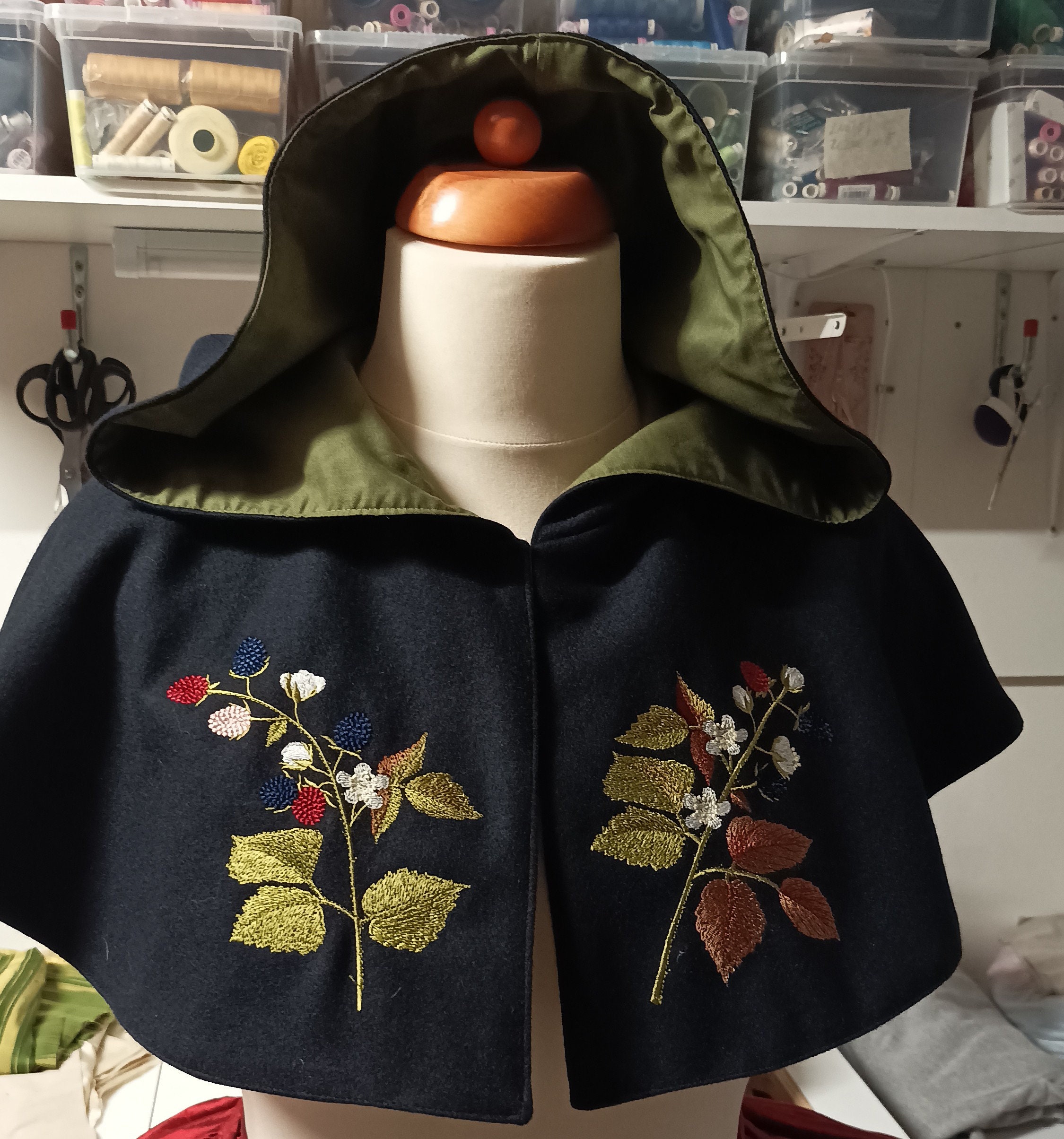 Fantasy Costume, Woolen Cape, Elf Costum, Cosplay, Embroidered Cape - Etsy