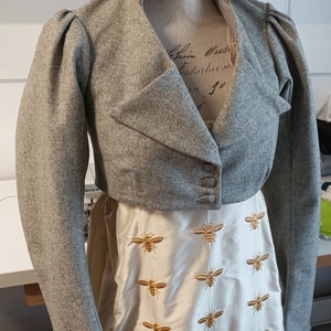 Regency Empire Jacket, Spencer, Regency Spencer, Empire Costume, Woolen ...