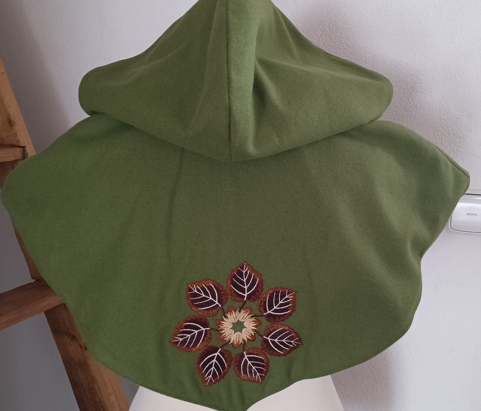 Fantasy Costume Woolen Cape Elf Costum Cosplay Embroidered - Etsy