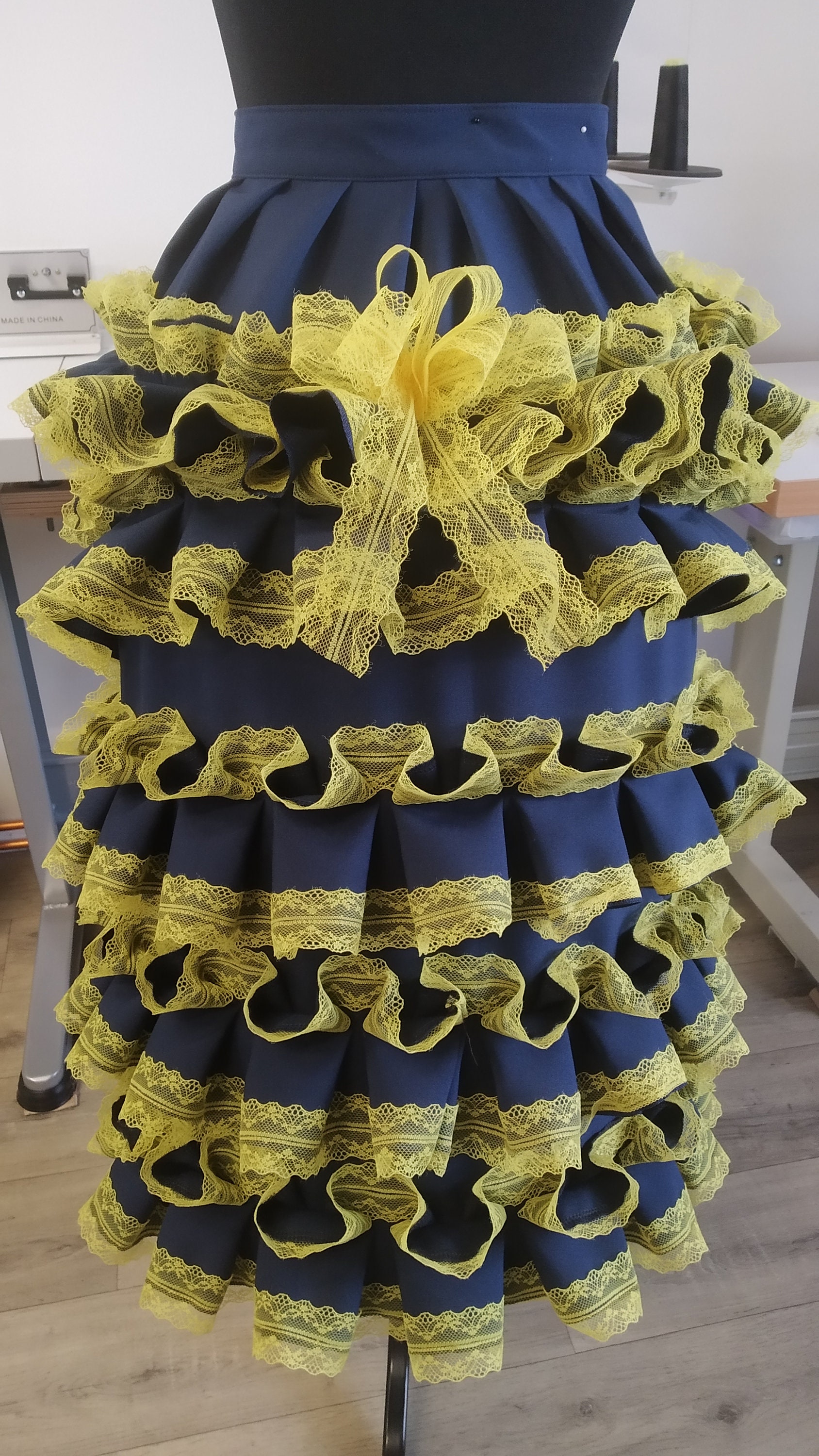 Tournure bustle ruffle skirt victorian ruffle underskirt | Etsy