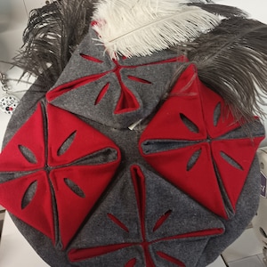 Renaissance Hat, Landsknecht Hat, Men Hat, Slashed Hat, Costume ...
