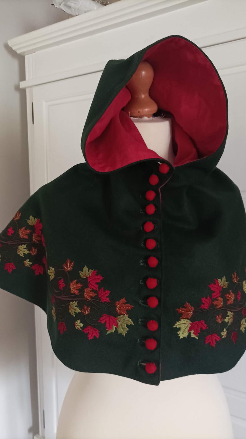 Medieval Costume, Woolen Cape, Elf Costum, Cosplay, Medieval Hood ...