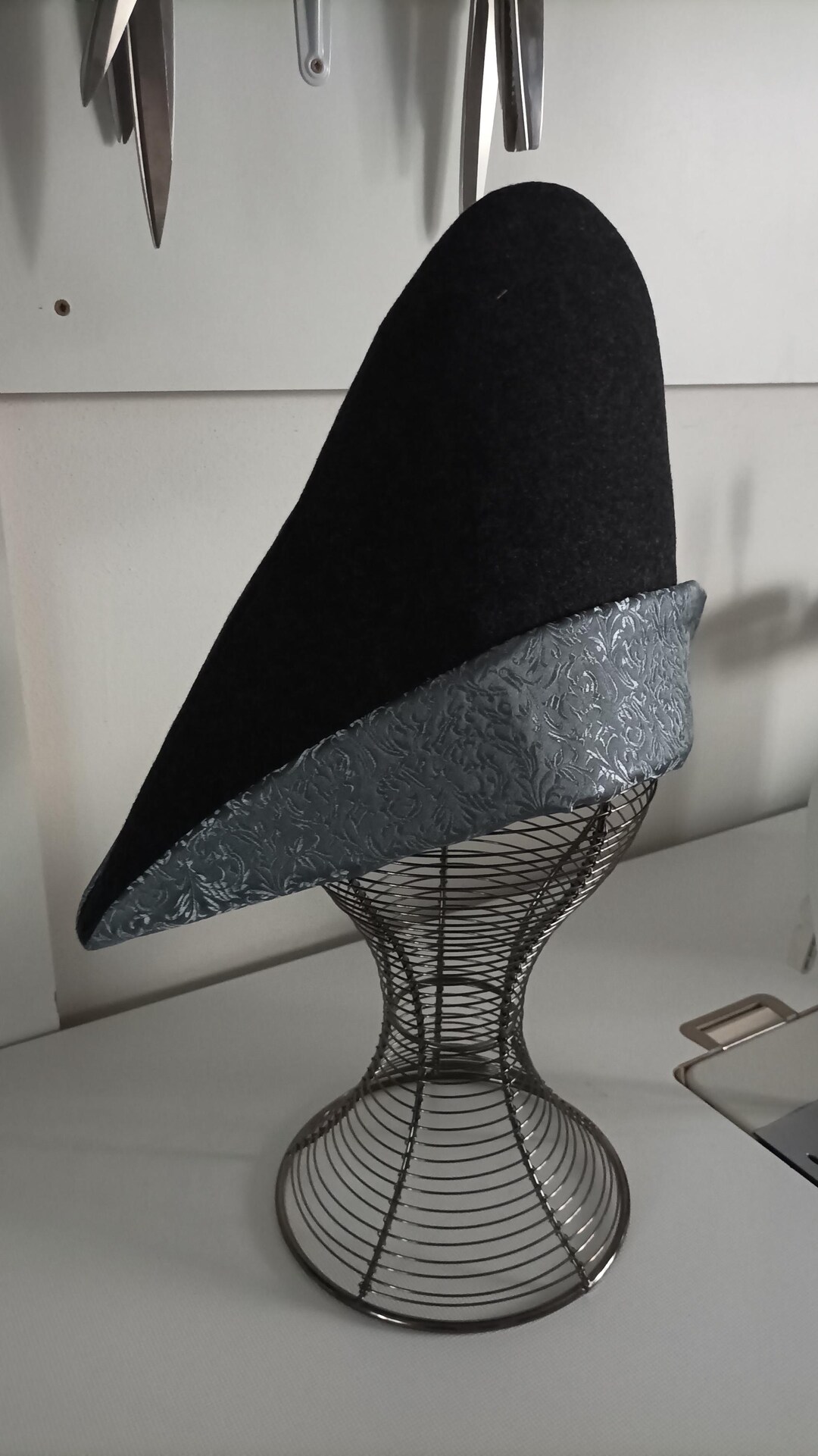 Medieval Hat, Historical Hat, Woolen Medieval Hat, Brocade Hat ...