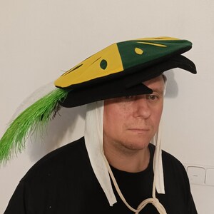 Renaissance Hat, Landsknecht Hat, Men Hat, Slashed Hat, Costume ...